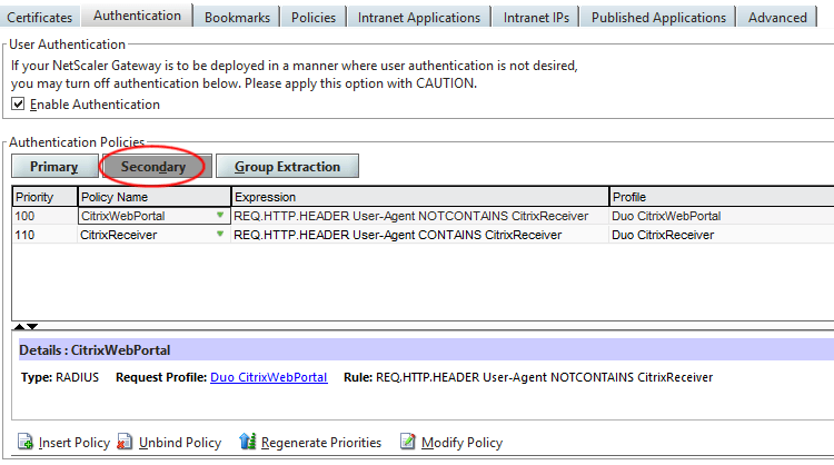 Citrix NetScaler Gateway: Alternate Instructions | Duo Security