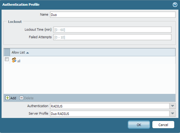 Two-Factor Authentication for Palo Alto GlobalProtect: Duo Security