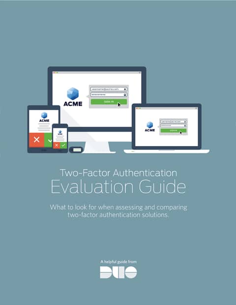 Two Factor Authentication Evaluation Guide Duo Security